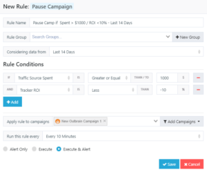 Campaign Level Rule Examples – TheOptimizer Help Center