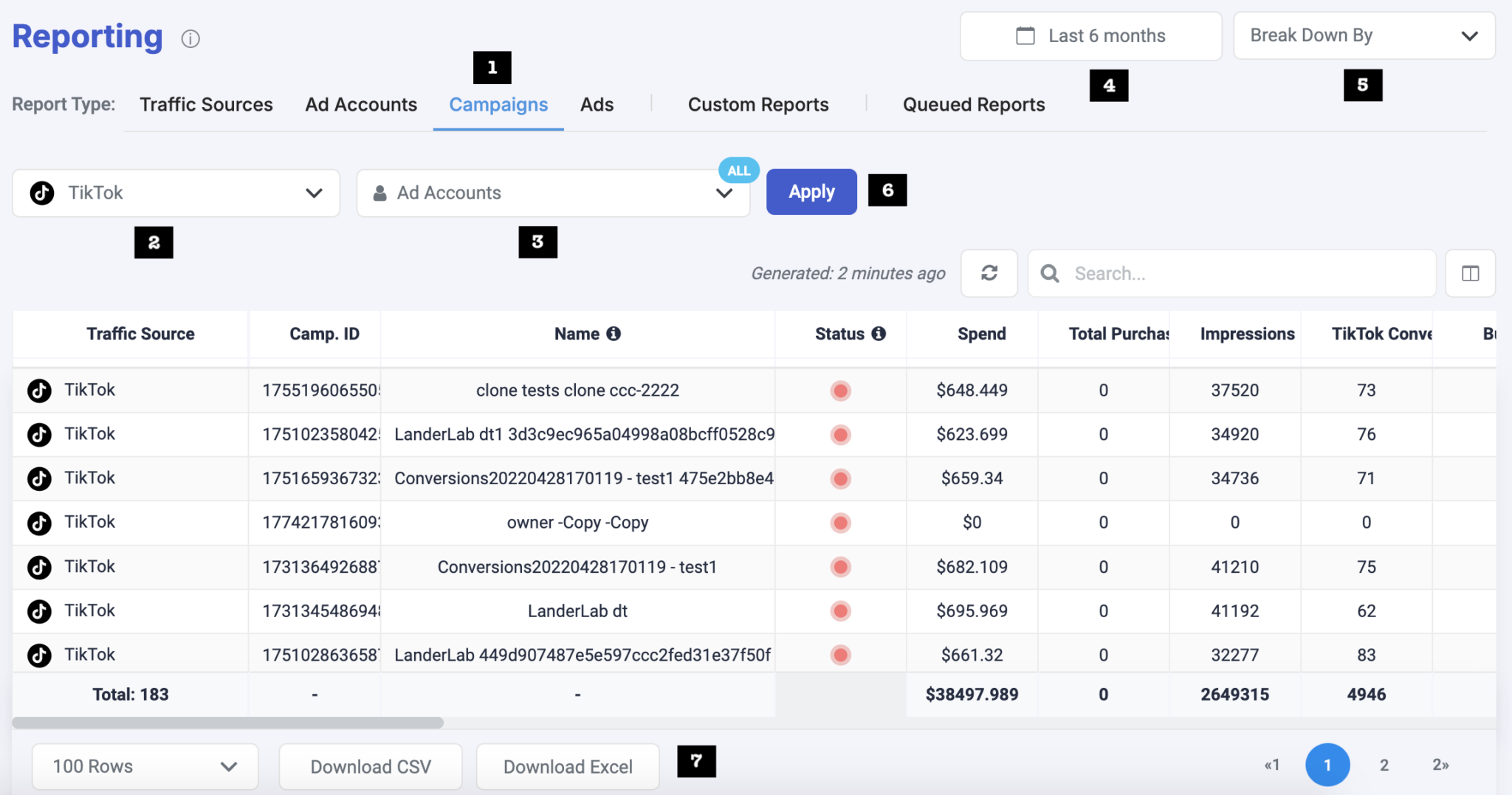 How to generate a TikTok cross-campaign report with TheOptimizer - TheOptimizer Help Center