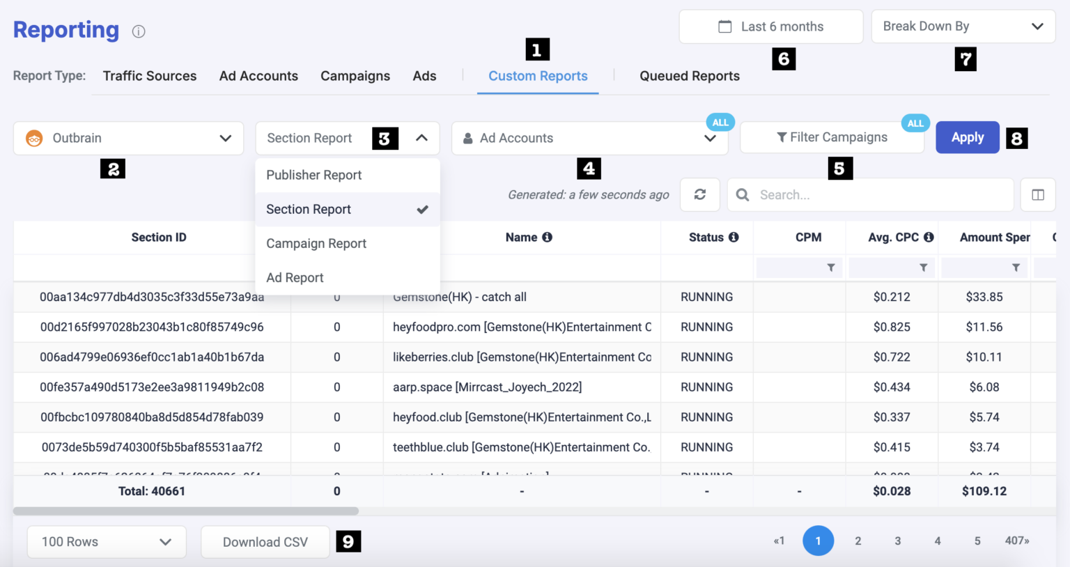 How to generate Outbrain custom reports with TheOptimizer - TheOptimizer Help Center