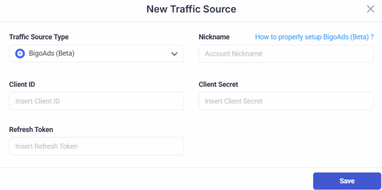 BigoAds Setup Guide - TheOptimizer Help Center